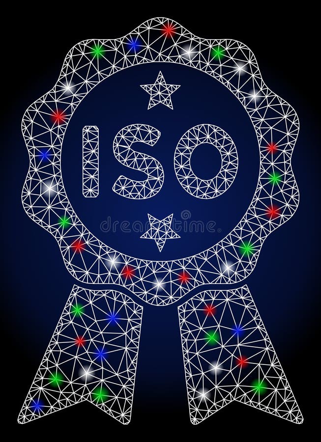 Glossy Mesh Wire Frame ISO Certified with Flash Spots Stock ... Glossy Mesh Wire Frame ISO Certified with Flash Spots Stock ...