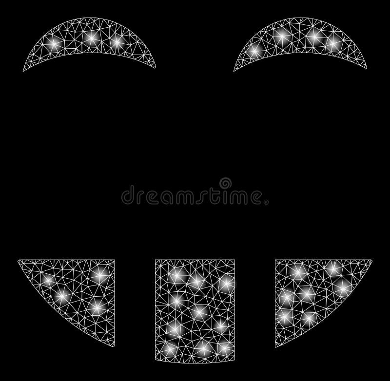 Glossy Mesh Wire Frame Laugth Smiley with Light Spots Stock Vector ... Glossy Mesh Wire Frame Laugth Smiley with Light Spots Stock Vector ...