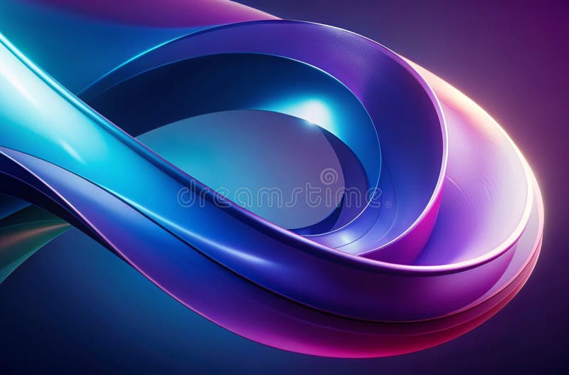 Glossy, Modern Design with Curved Surfaces, Highlighting Light and ...