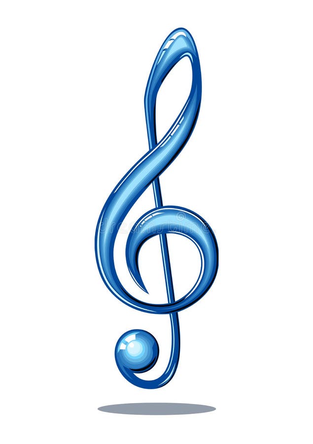 Blue Music Note Clipart