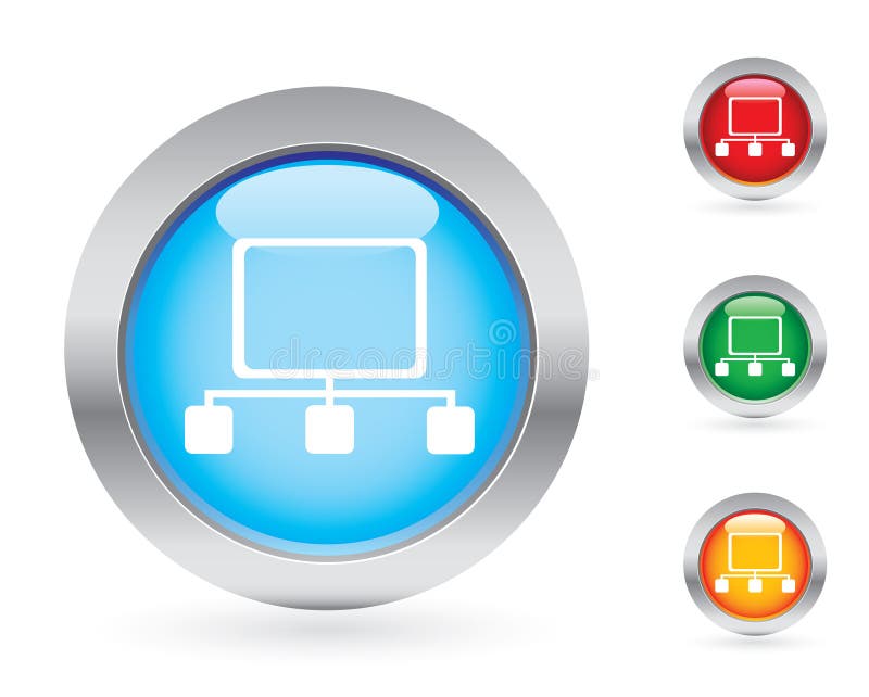 Print icons, buttons. stock vector. Illustration of circle - 12926764