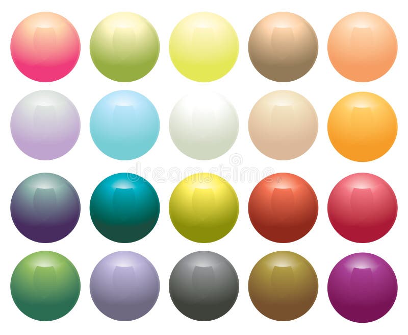 Glossy Opaque Circular Buttons Stock Vector - Illustration of element ...