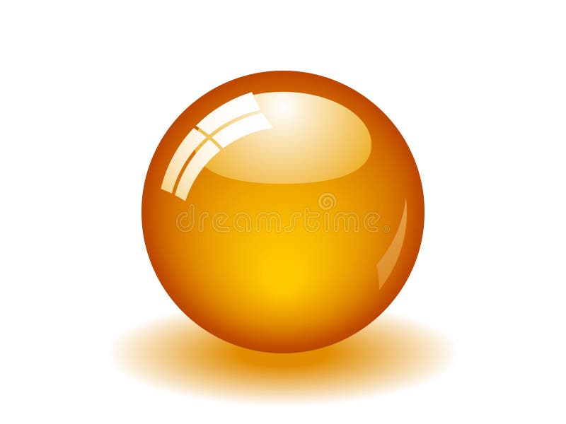 Orange Glossy Glass Ball Stock Illustrations – 3,637 Orange Glossy ...