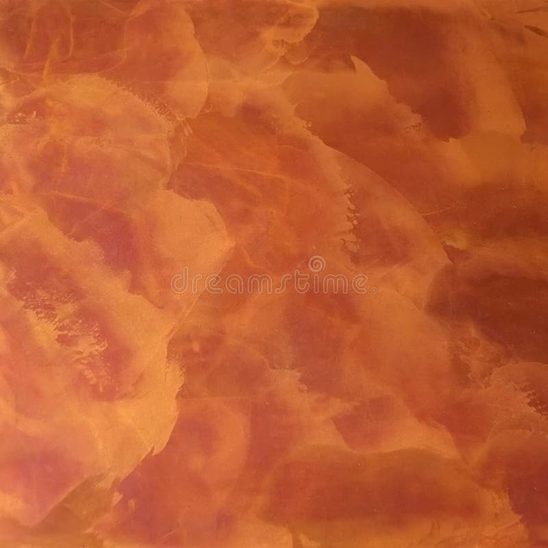 Glossy Orange Decorative Plaster for Interior Stock Image - Image of ...