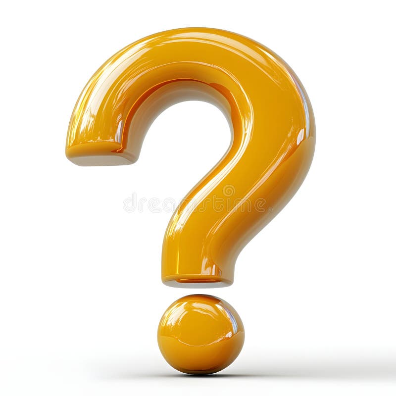 Shiny Orange Question Mark stock illustration. Illustration of ...