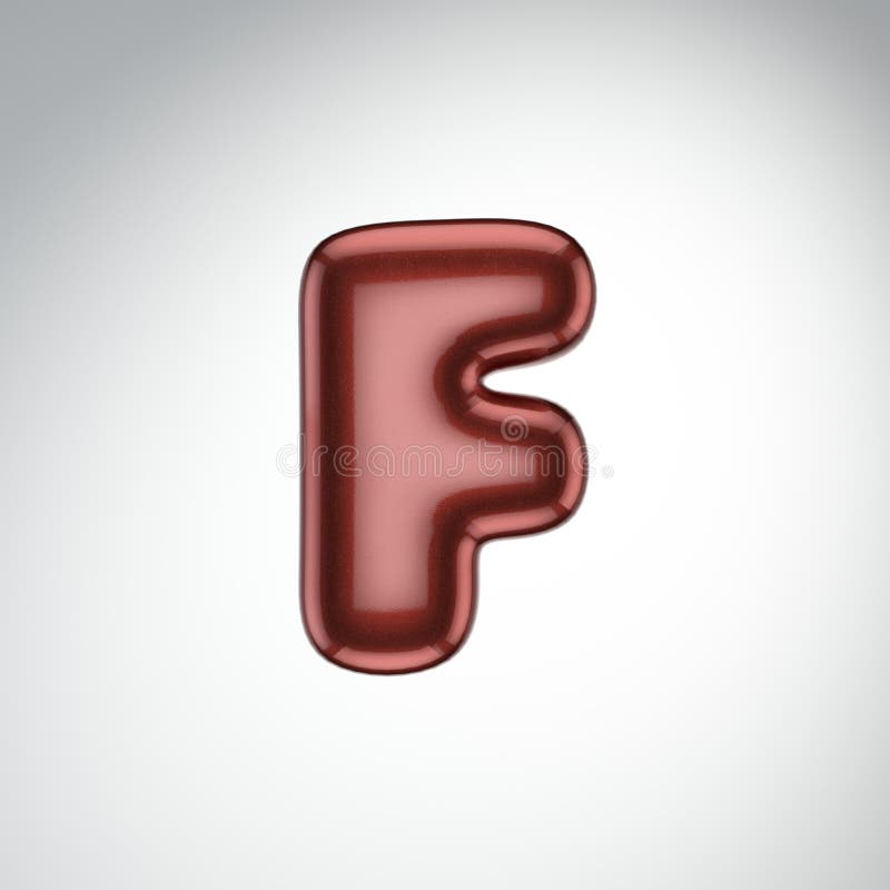 Glossy Paint Letter F. 3D Render of Bubble Font with Glint Isolated on ... Glossy Paint Letter F. 3D Render of Bubble Font with Glint Isolated on ...