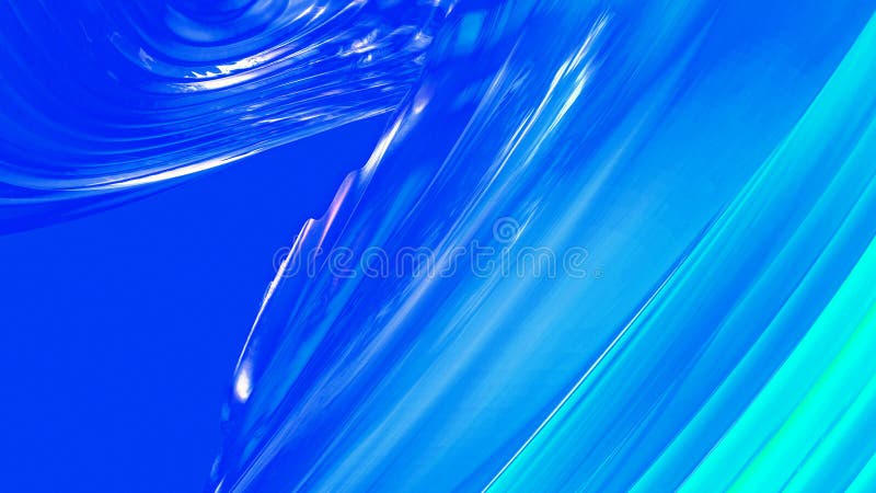 Glossy Paint Scribble Effect in Blue Colors Stock Illustration ...