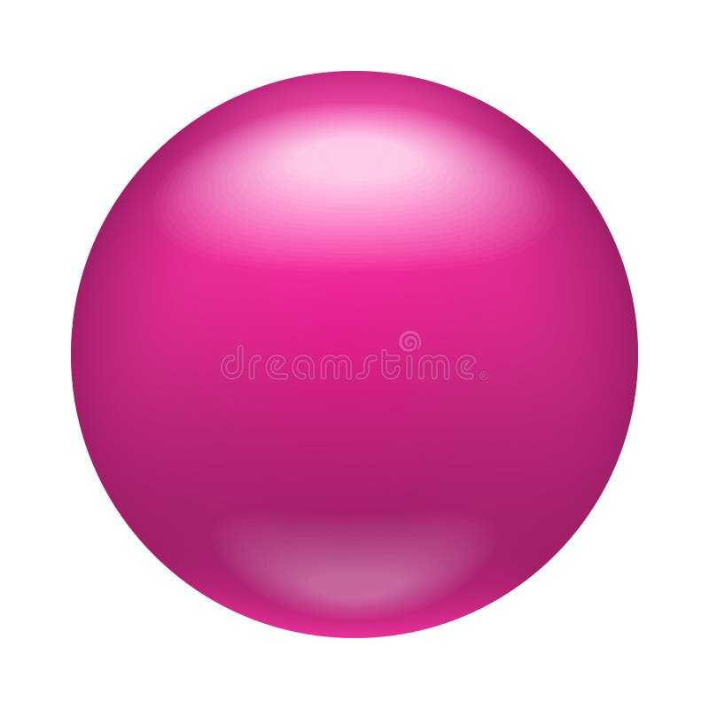 Glossy Pink Badge, Magnet Icon, Realistic Style Stock Vector ...