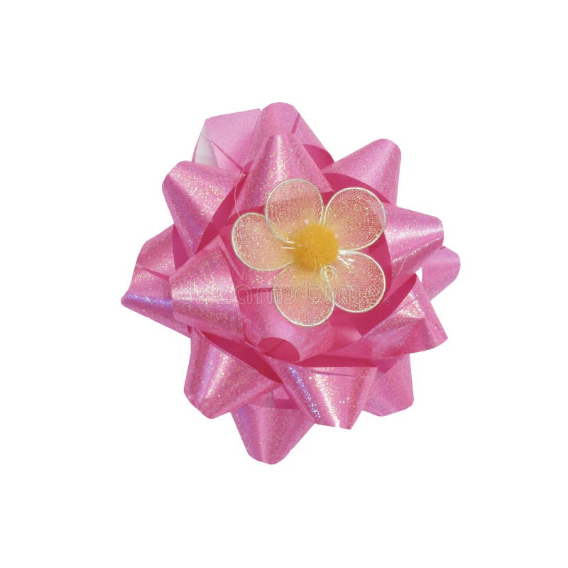 Glossy pink gift ribbon stock photo. Image of closeup - 13426294