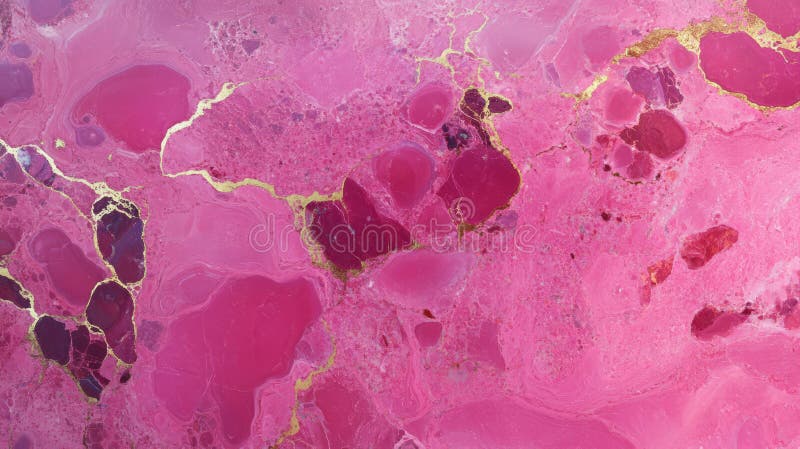 Glossy Pink Marble Texture with Gold Inlay for Interior Design and ...