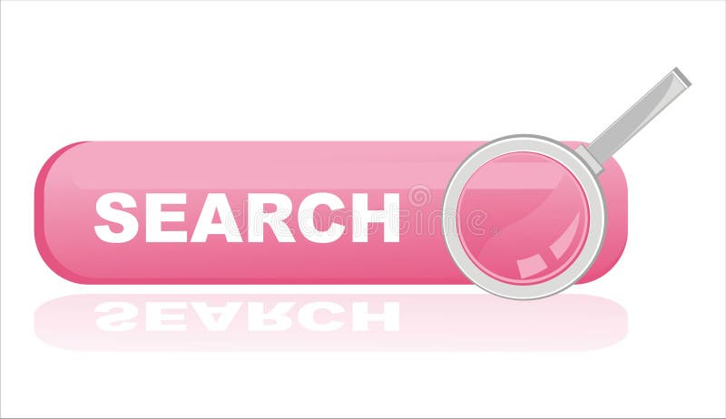 Glossy pink search banner stock illustration. Illustration of search ...