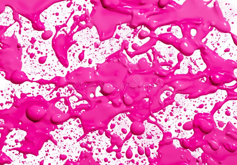 Glossy pink splashes stock illustration. Illustration of fluid - 332580878
