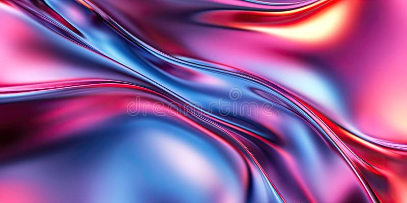 Glossy Plastic Surface with Curved Reflections Creating a Smooth and ...
