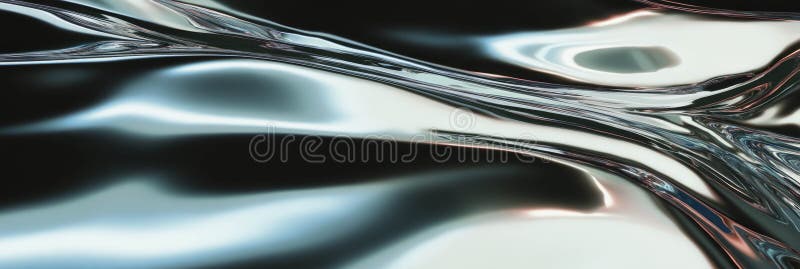Glossy Plastic Texture with Chrome Accents Reflecting Distorted ...
