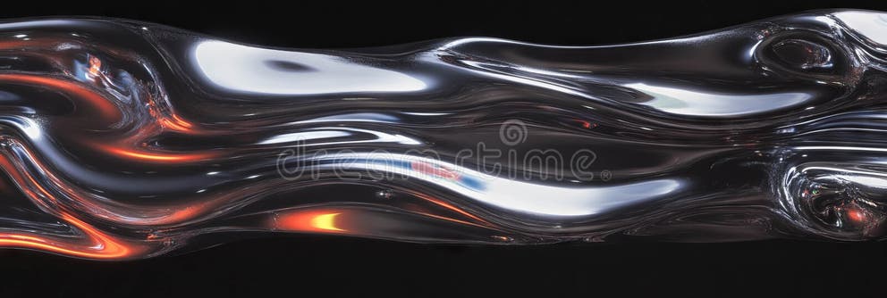 Glossy Plastic Texture Featuring Chrome Accents with Surreal ...