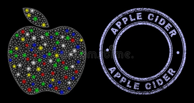 Grunge Apple Cider Seal and Majestic Network Apple Stock Vector ...