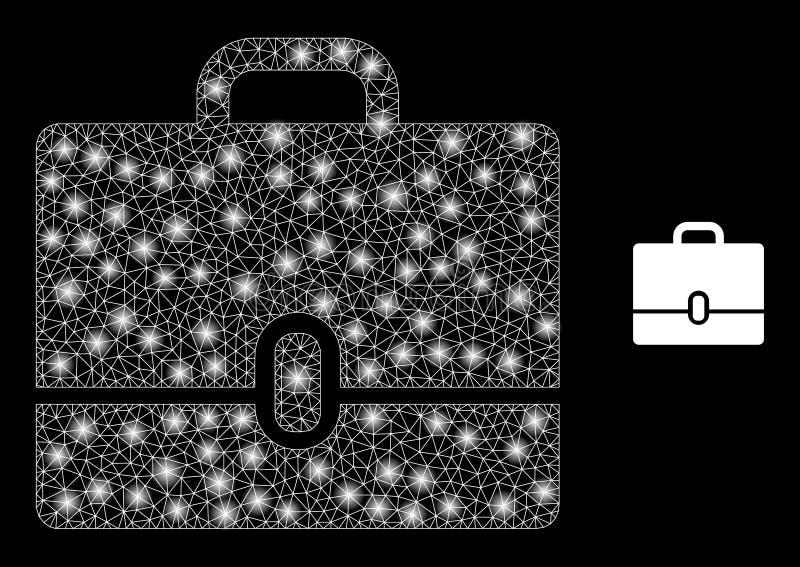 Vector Mesh Net Case with Glowing Network Spots Stock Vector ...