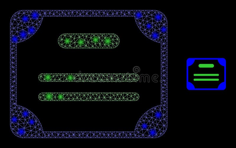 Vector Mesh Net Certificate Diploma with Glowing Constellation Stars ...