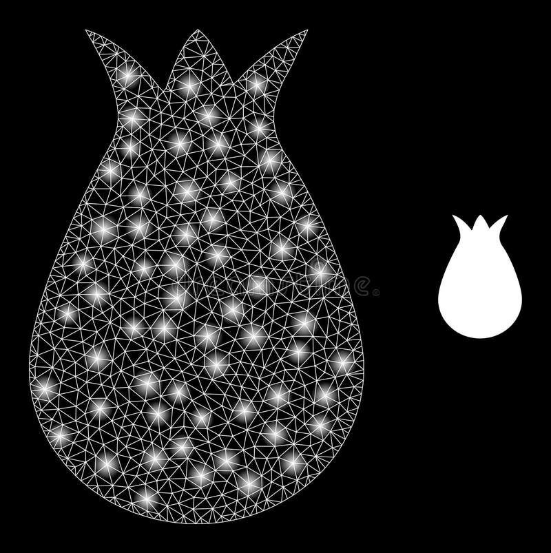 Vector Mesh Web Alien Egg with Magic Constellation Flashes Stock Vector ...