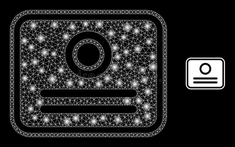 Vector Mesh Net Certificate with Glare Wire Frame Dots Stock Vector ...