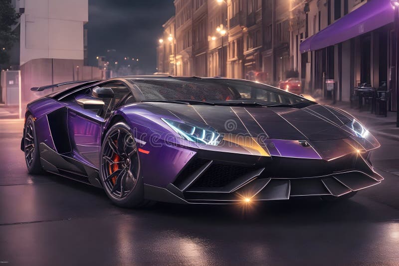A Glossy Reality Lamborghini Aventador Supercar Render Image Generative ...