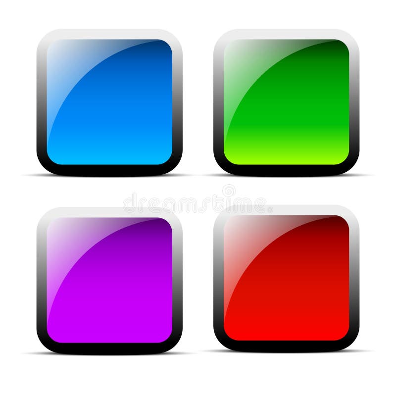 Glossy Rectangle Banner Vectors Stock Illustration - Illustration of ...