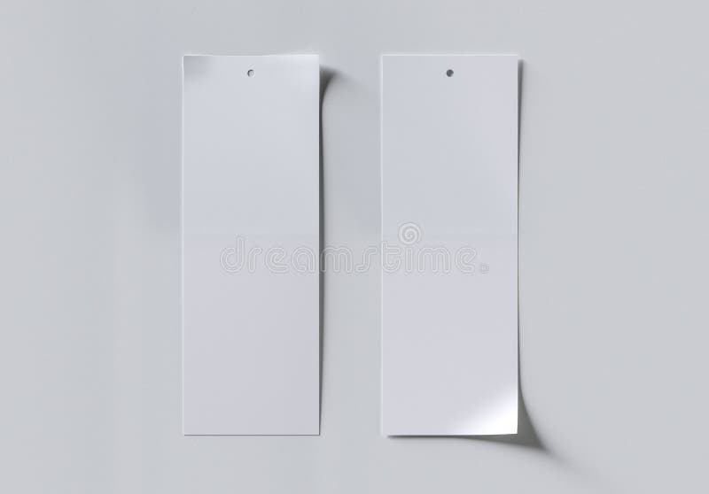 Glossy Rectangle Tags Mockup. Stock Illustration - Illustration of ...