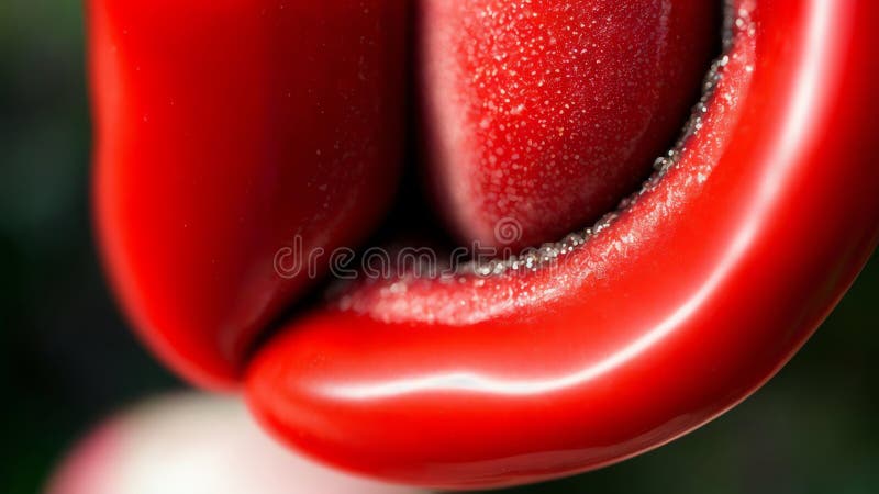 Glossy Red Delight.AI Generated Stock Illustration - Illustration of ...