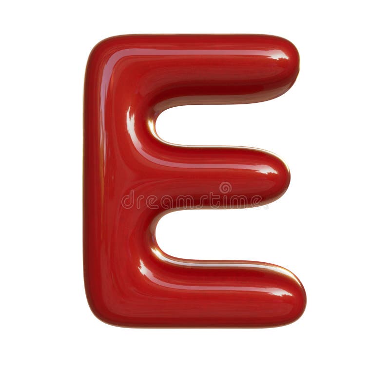 E Bubble Letters