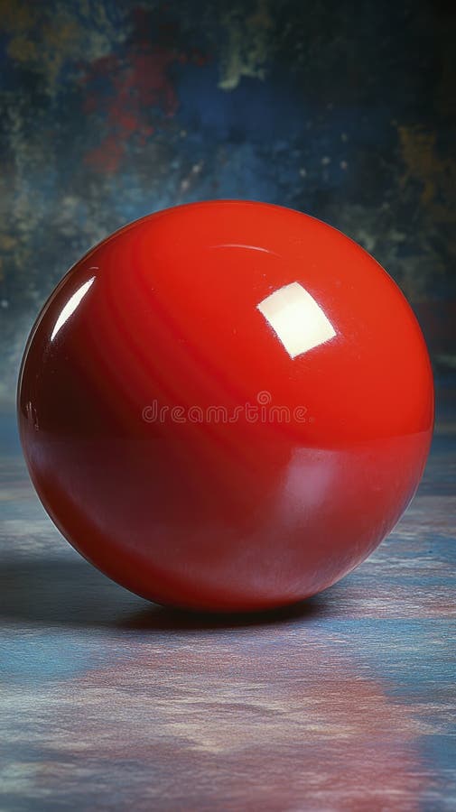 Glossy Red Sphere: Abstract Minimalist Still Life Stock Illustration ...