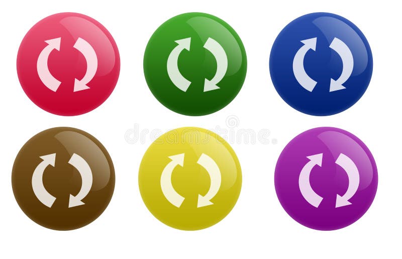 Colorful globe buttons stock illustration. Illustration of finance ...