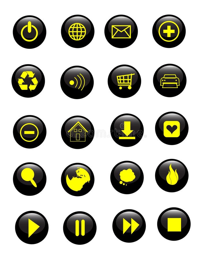 Glossy Set Of Vector Buttons Picture. Image: 6142329