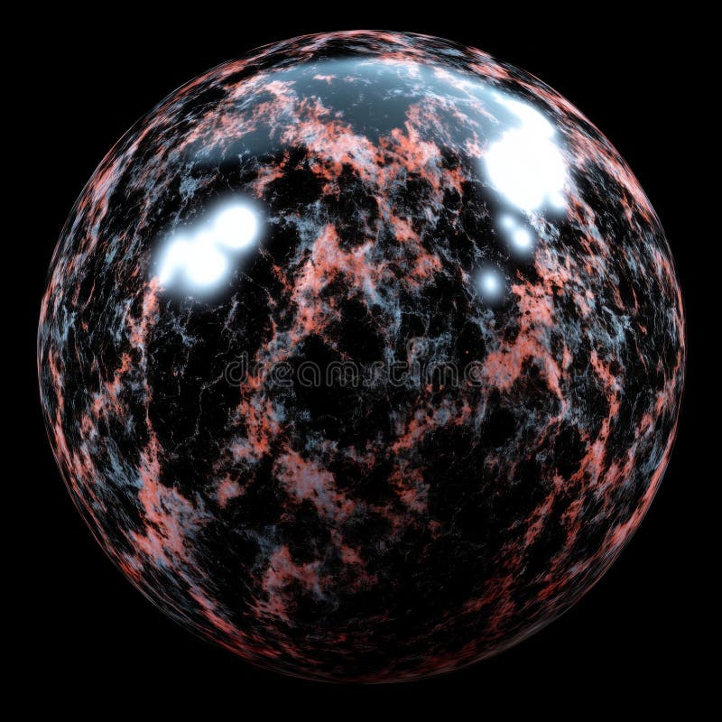 Glossy Spherical Marble Red Black Texture Stock Photos - Free & Royalty ...