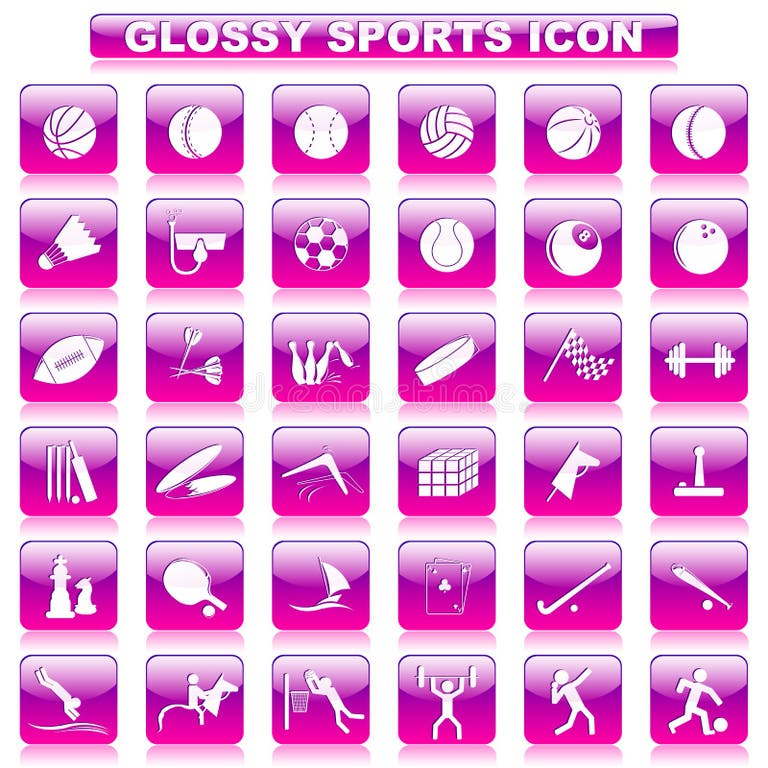 Glossy Sports Button stock vector. Illustration of cricket - 30657871