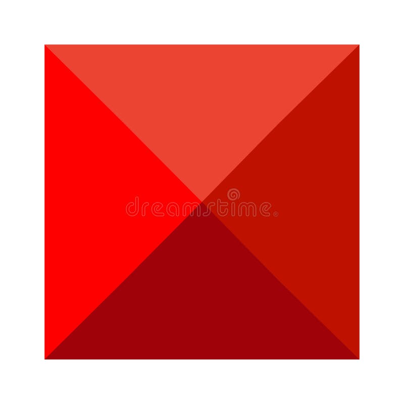 Glossy Square Icon on White Background. Flat Style. Square Logo Icon ...