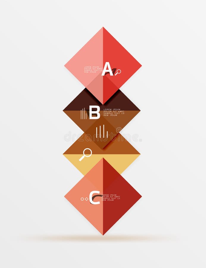 Glossy Squares with Text, Abstract Geometric Design Concept Stock ...