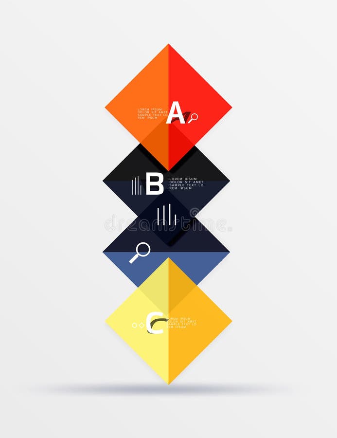 Glossy Squares with Text, Abstract Geometric Design Concept Stock ...