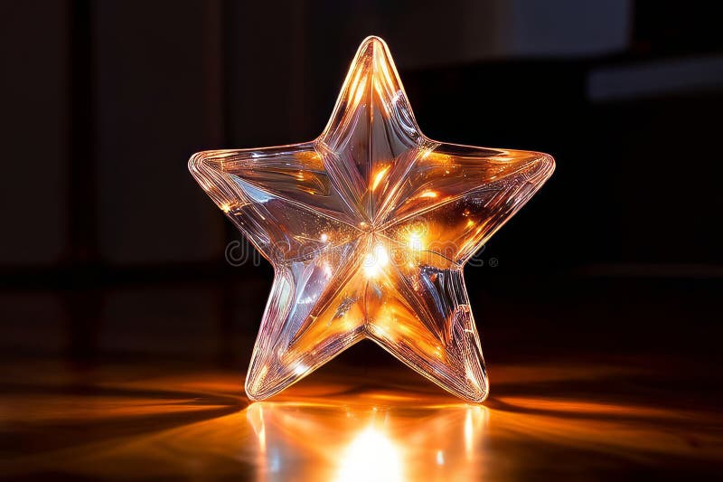 Glossy Star Highly Reflective Catching Light To Draw Attention Stock ...
