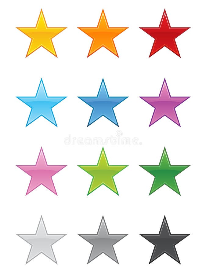 Star Icons / EPS stock vector. Illustration of star, starry - 15091849