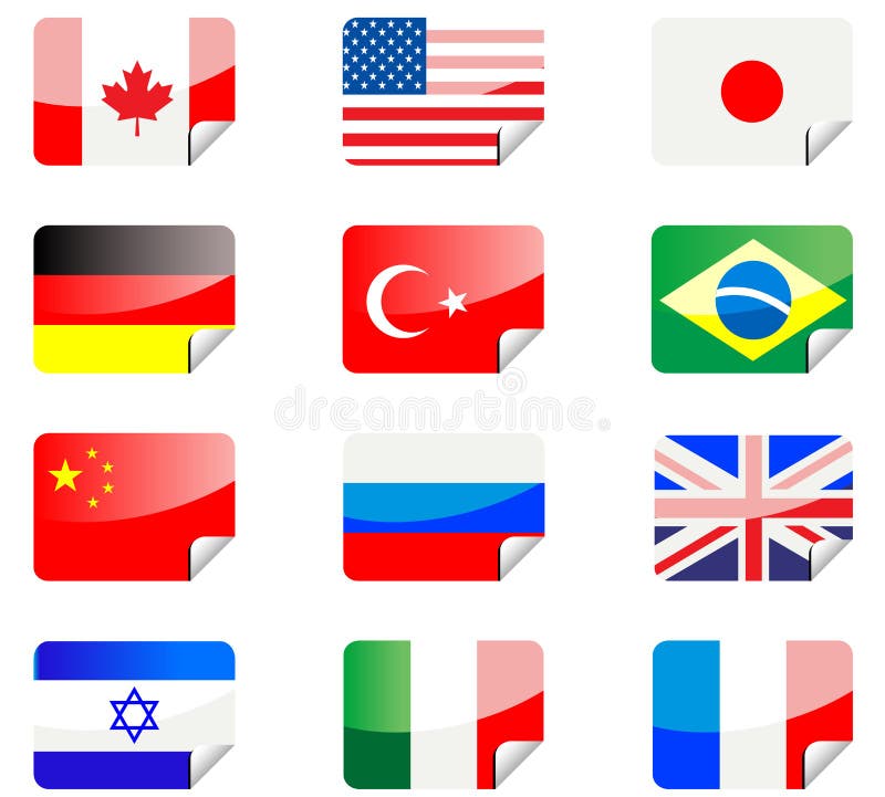Country shaped flags stock vector. Illustration of australia - 8183068