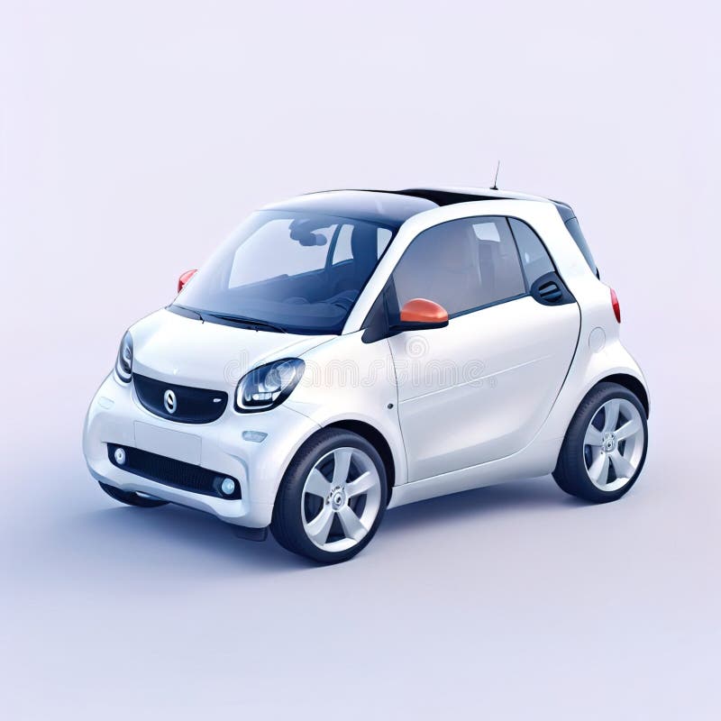 Glossy Stylized Glass Icon of Smartcar Stock Illustration ...