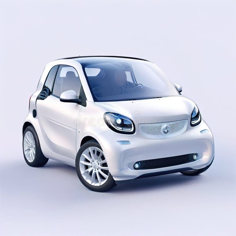 Glossy Stylized Glass Icon of Smartcar Stock Illustration ...