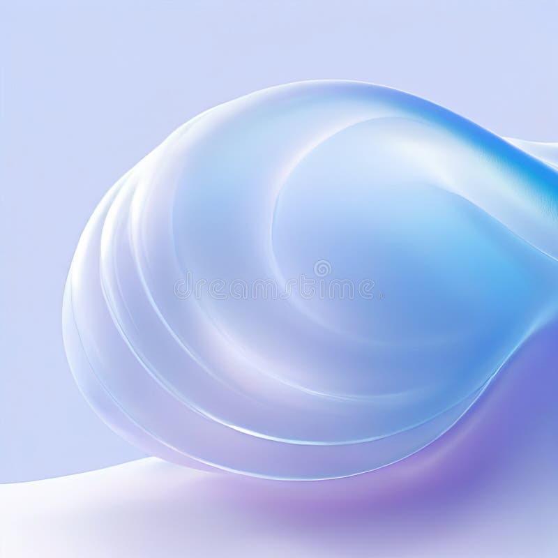 Glossy Stylized Glass Icon of Wave Stock Illustration - Illustration of ...