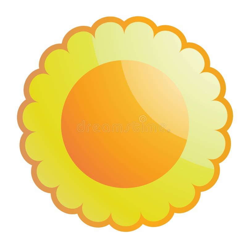 Circular Sun Round Frame Border Stock Illustration - Illustration of ...