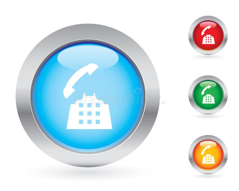 Button stock vector. Illustration of metal, rectangle - 9880488