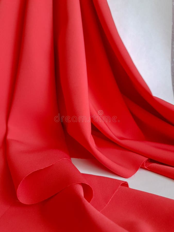 Glossy Texture, Flat Coral Background, Fabric Pattern. Vivid and Rich ...