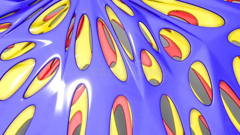 Glossy Three-dimensional Background. 3D Rendering Stock Illustration ...