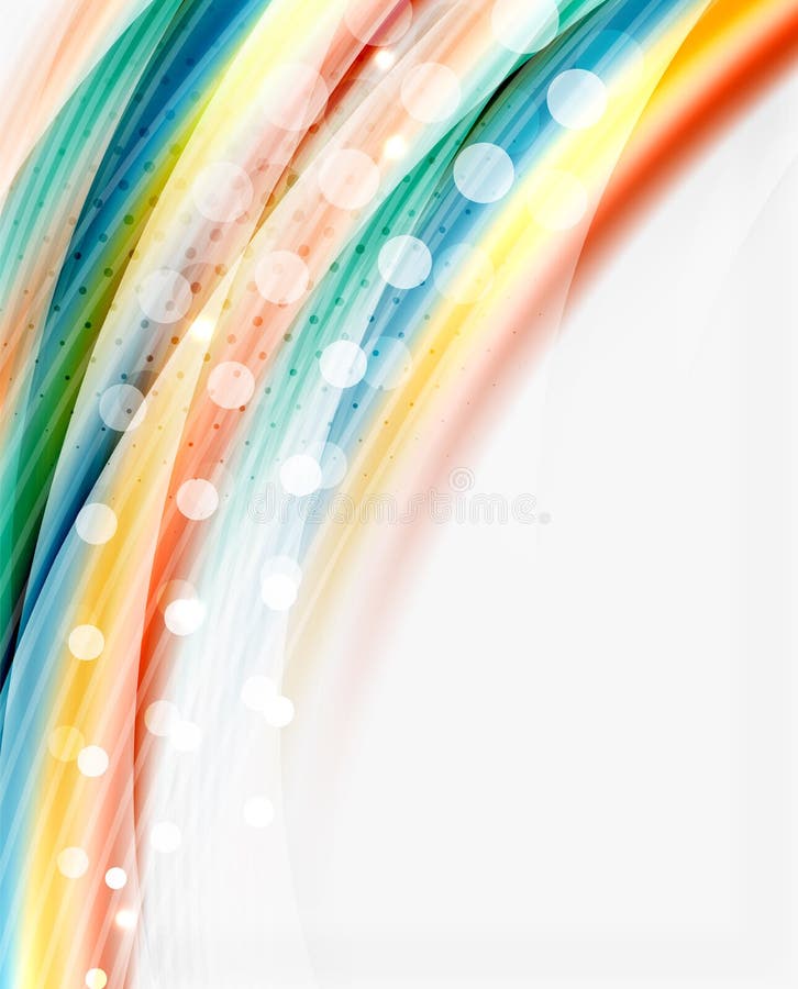 Glossy Translucent Wave Vector Template Stock Vector - Illustration of ...