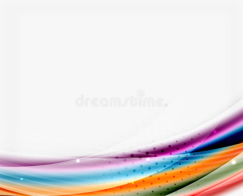 Glossy Translucent Wave Vector Template Stock Vector - Illustration of ...