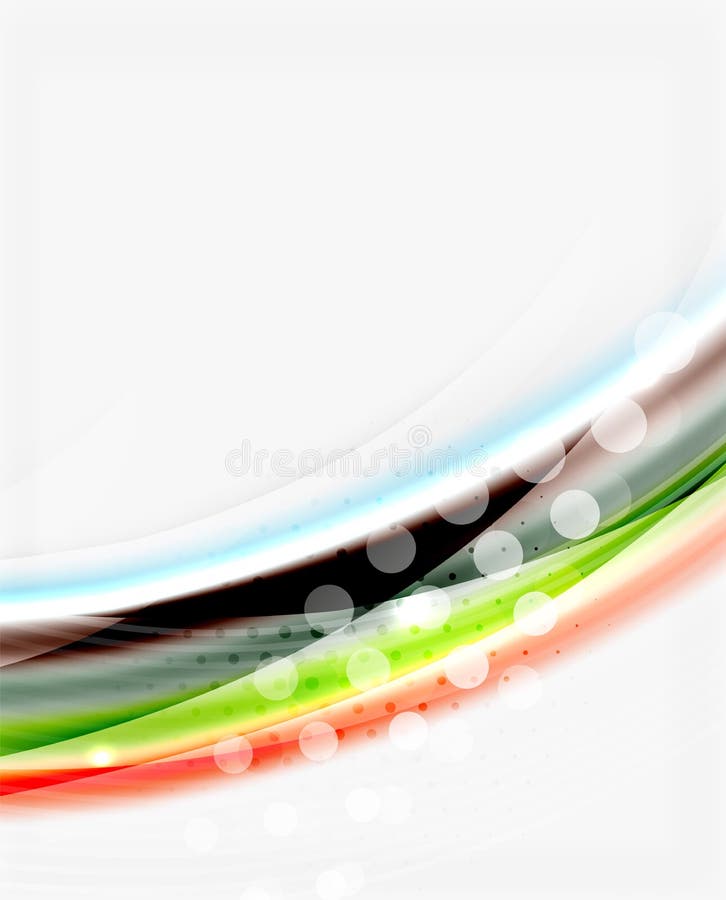 Glossy Translucent Wave Vector Template Stock Vector - Illustration of ...